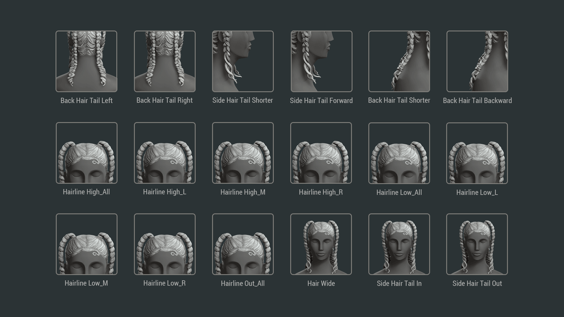 Lite Hair Afro Vol. 2 - Character Creator/Hair - Reallusion Content Store