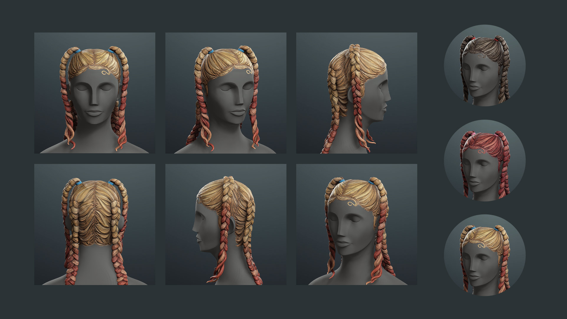 Lite Hair Afro Vol. 2 - Character Creator/Hair - Reallusion Content Store