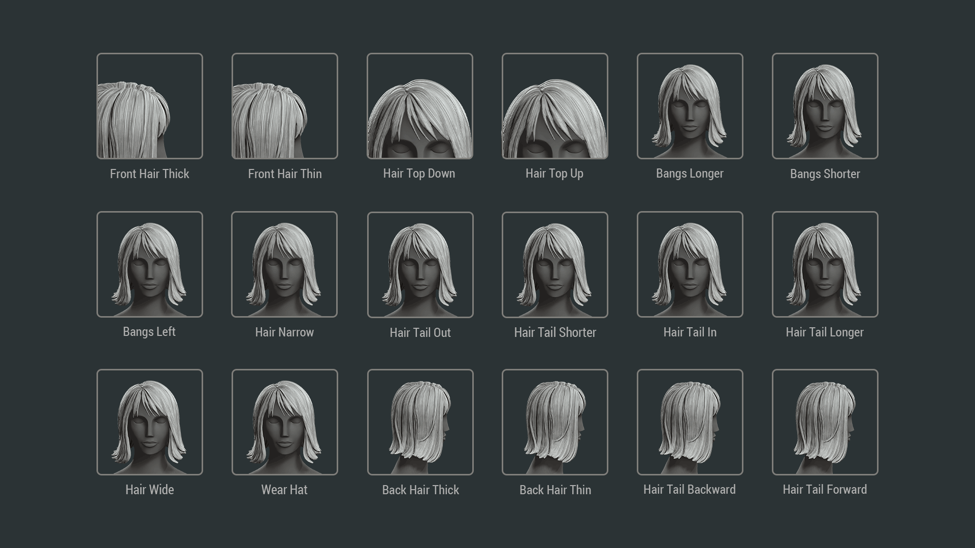Lite Hair Female Vol. 3 - Character Creator/Hair - Reallusion Content Store