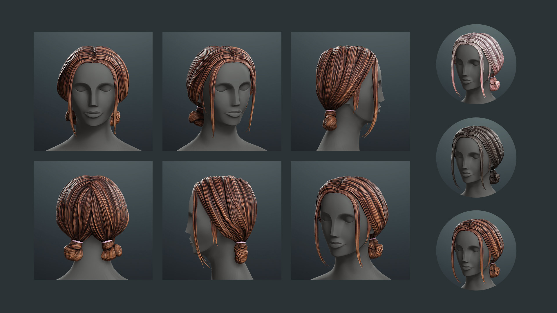 Lite Hair Female Vol. 3 - Character Creator/Hair - Reallusion Content Store