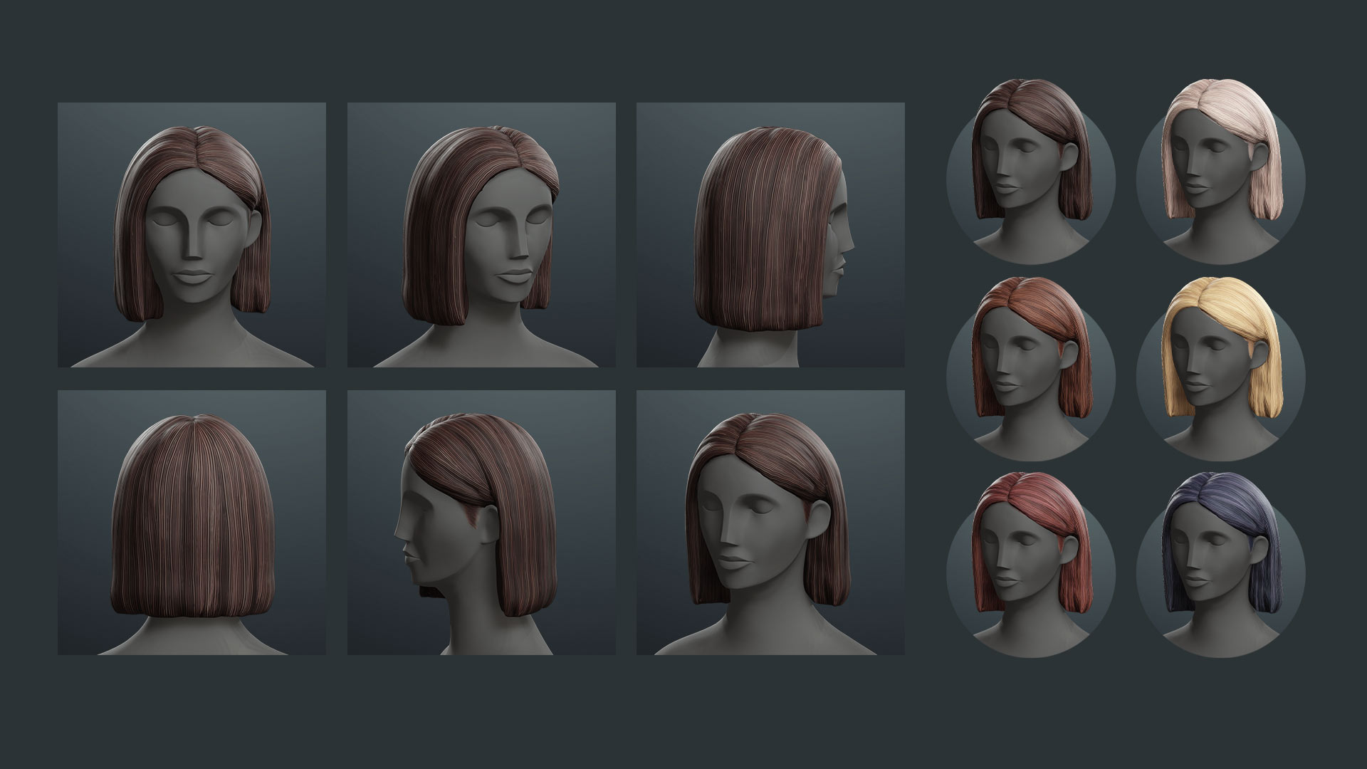 Lite Hair Plus Female Vol.1 - Character Creator/Hair - Reallusion ...