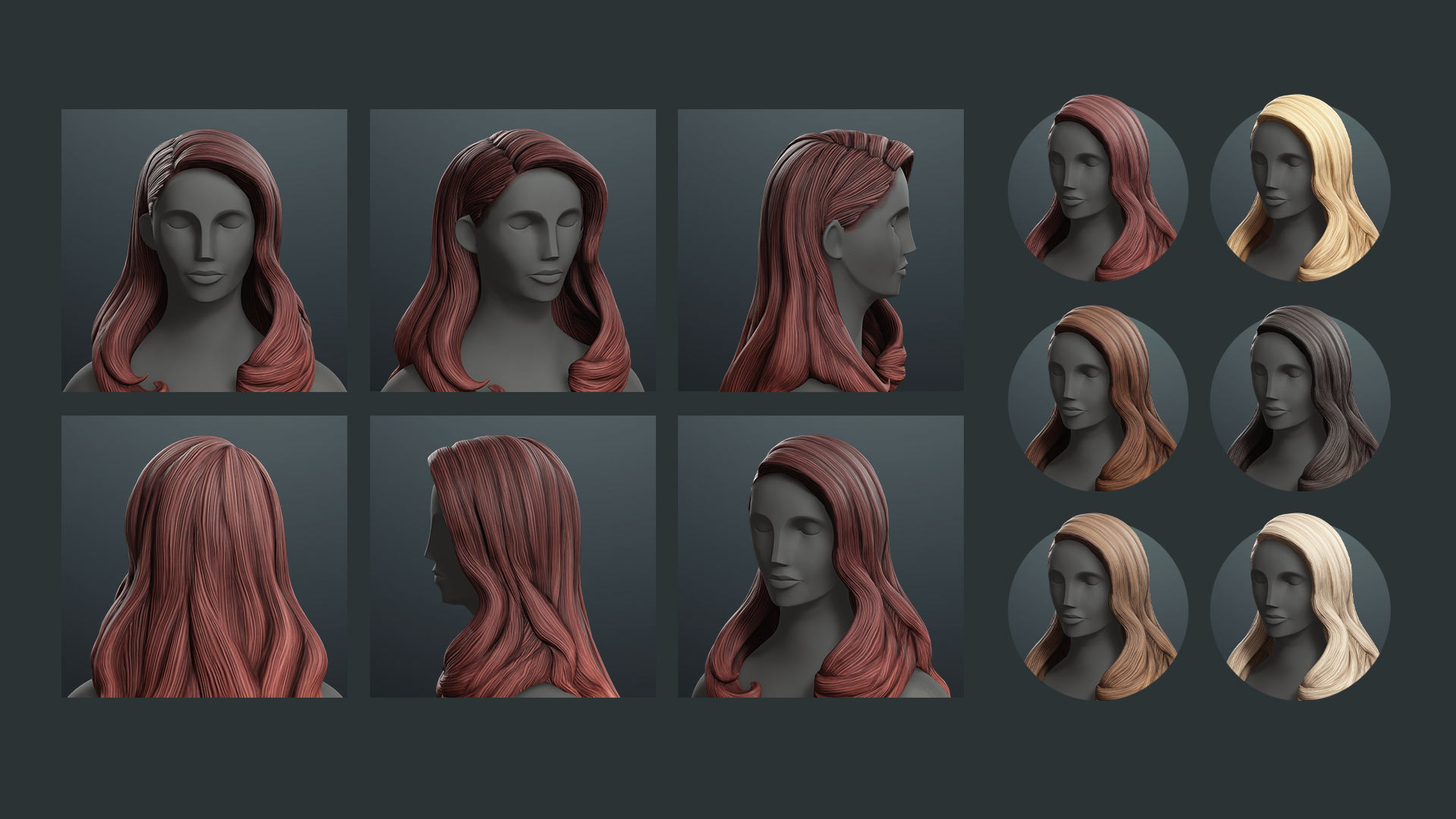 Lite Hair Plus Female Vol.1 - Character Creator/Hair - Reallusion ...