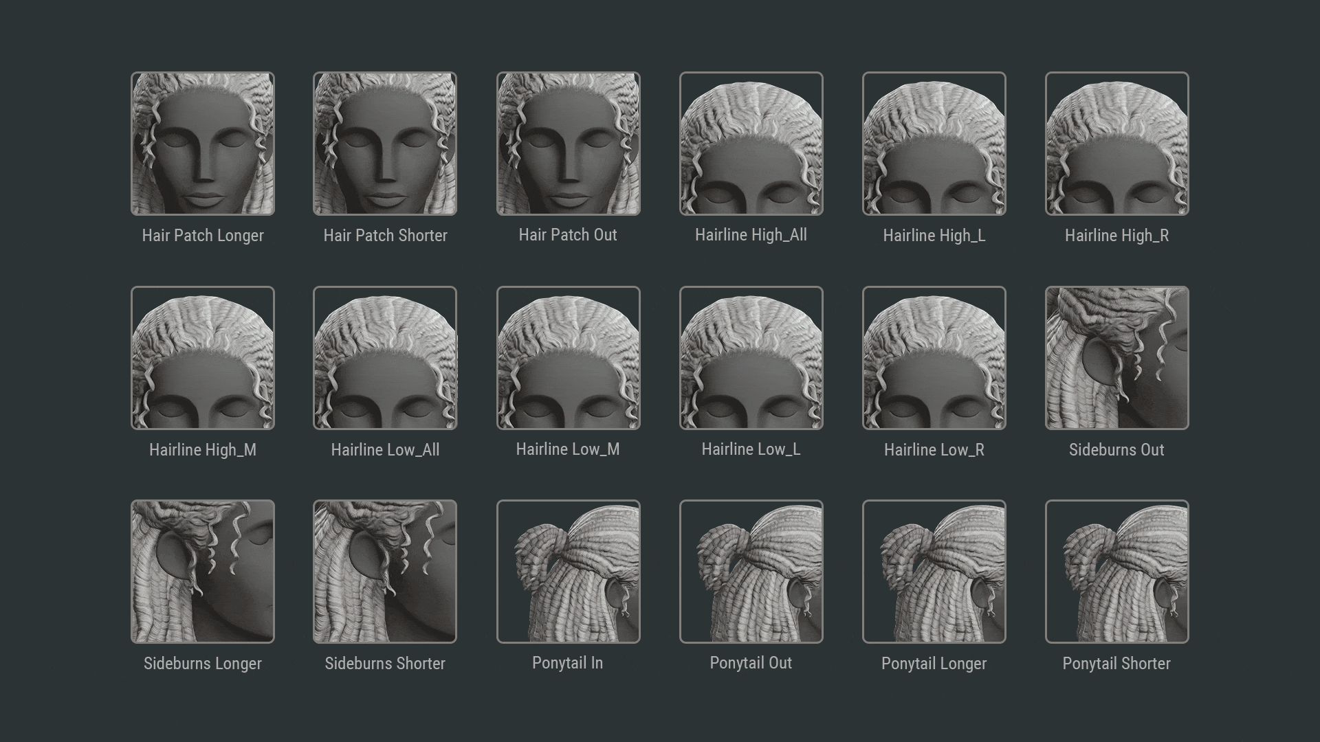 Lite Hair Plus Male Vol.1 - Character Creator/Hair - Reallusion Content ...