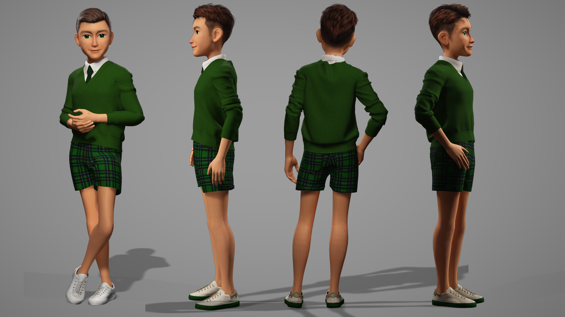Quentin School Outfits - Character Creator/Outfit - Reallusion Content ...