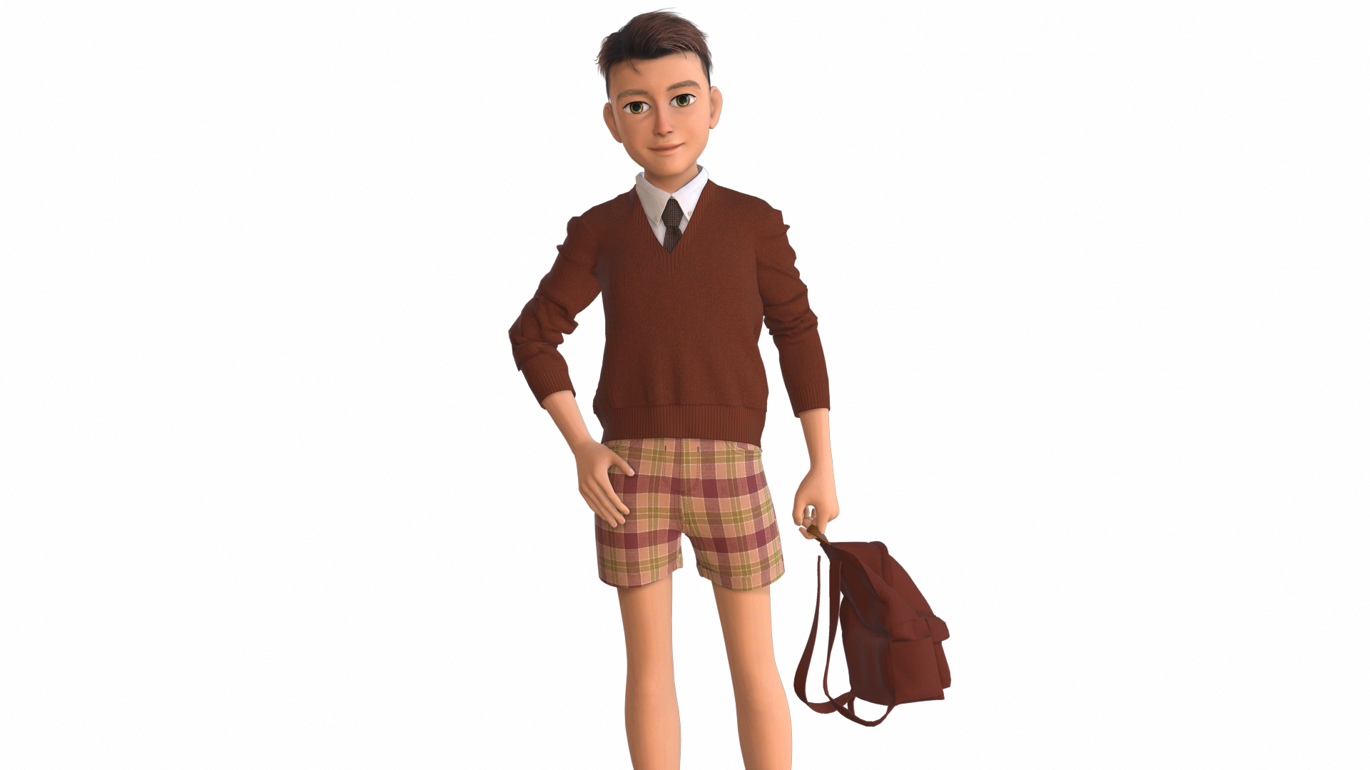 Quentin School Outfits - Character Creator/Outfit - Reallusion Content ...