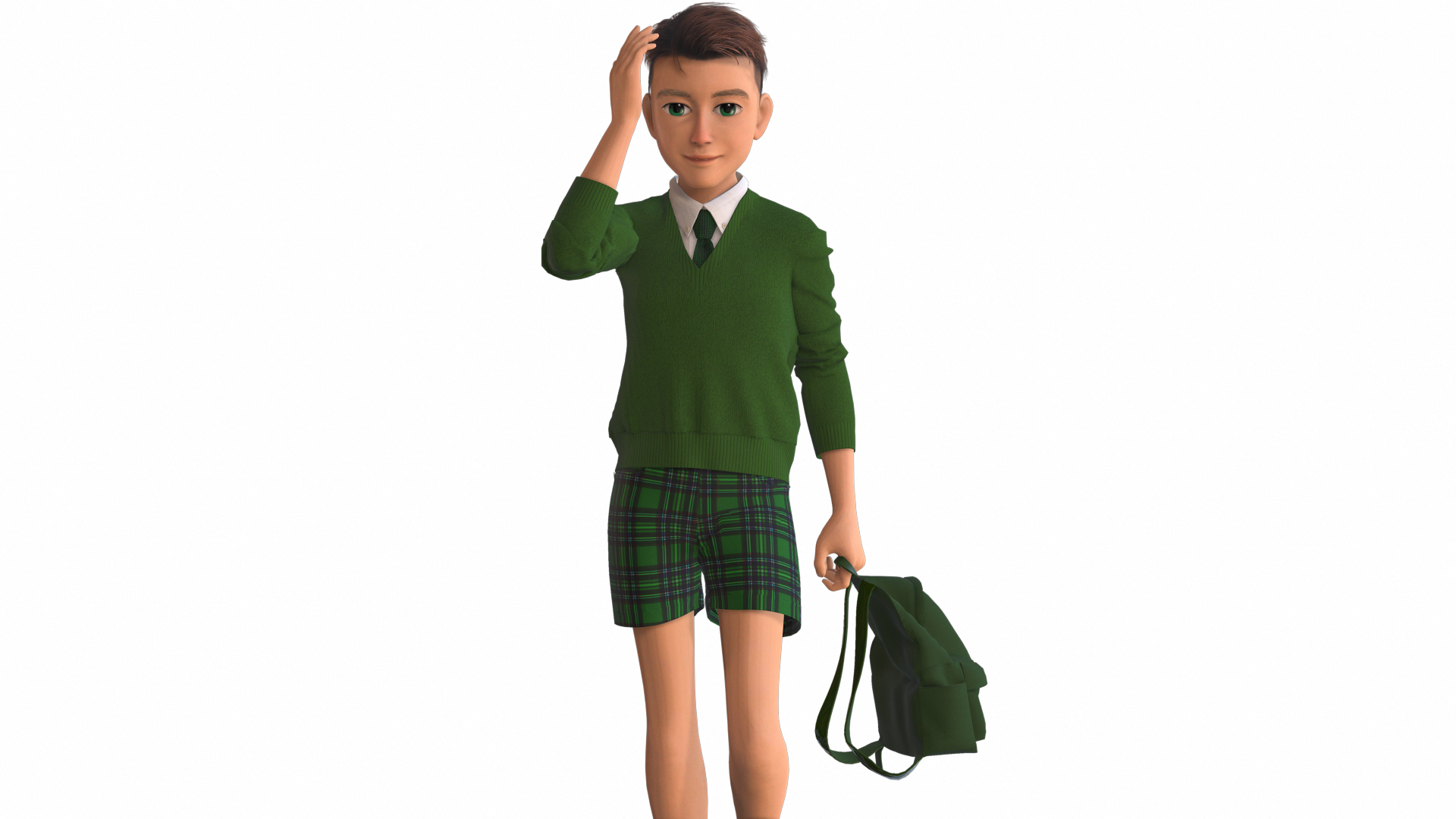 Quentin School Outfits - Character Creator/Outfit - Reallusion Content ...