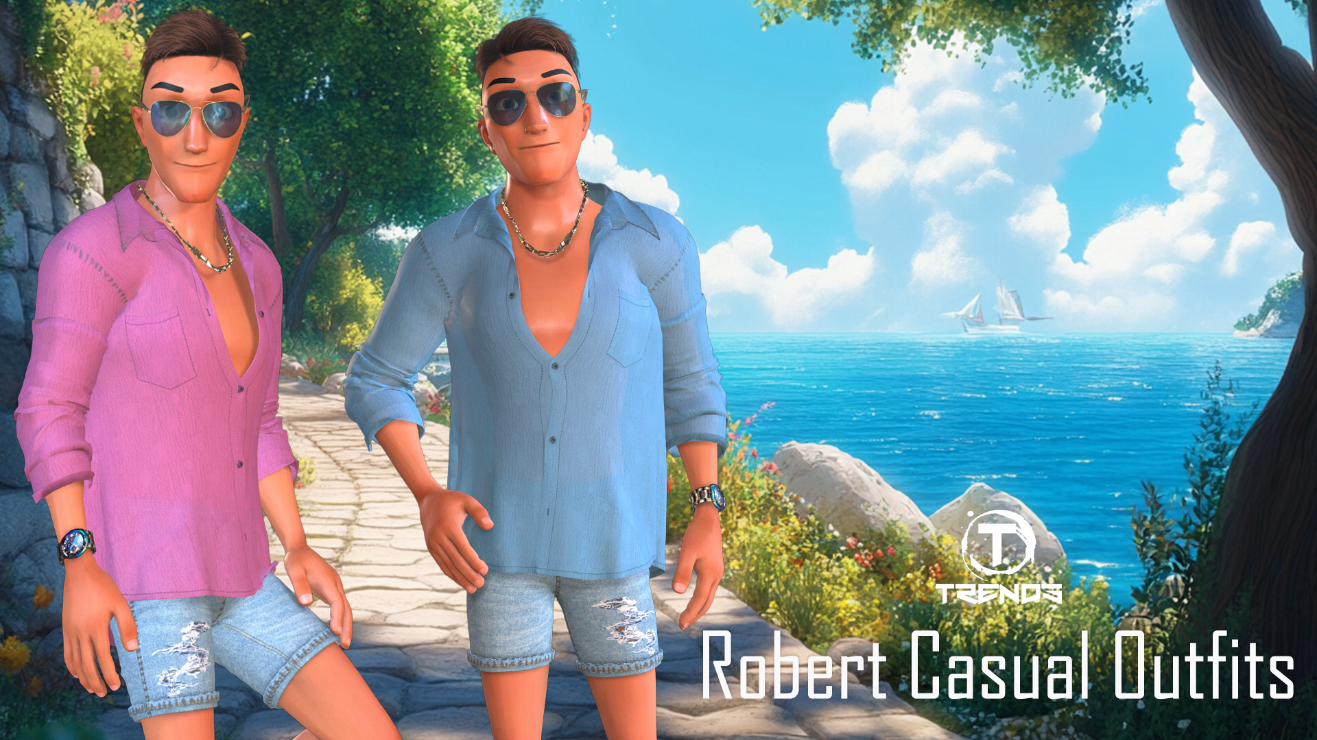 Robert Casual Outfits - Character Creator/Outfit - Reallusion Content Store