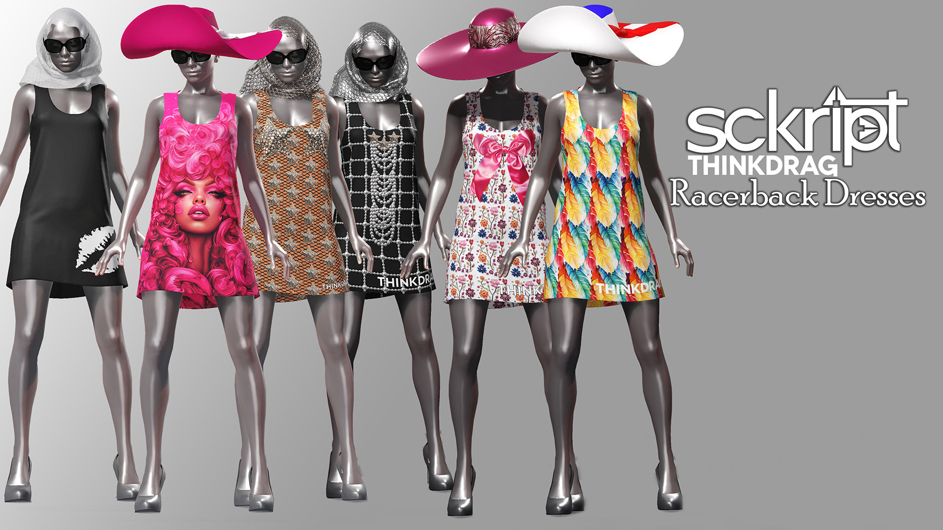 Racerback Dresses Bundle - Character Creator/Outfit - Reallusion ...