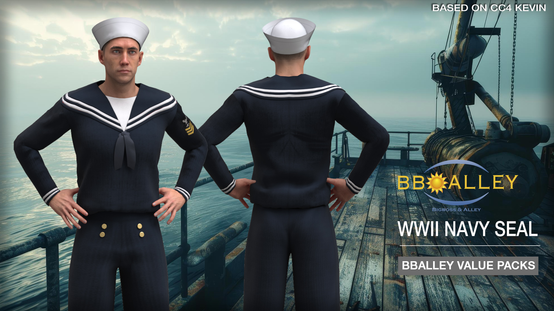 WWII Navy Seal - Character Creator/Outfit - Reallusion Content Store