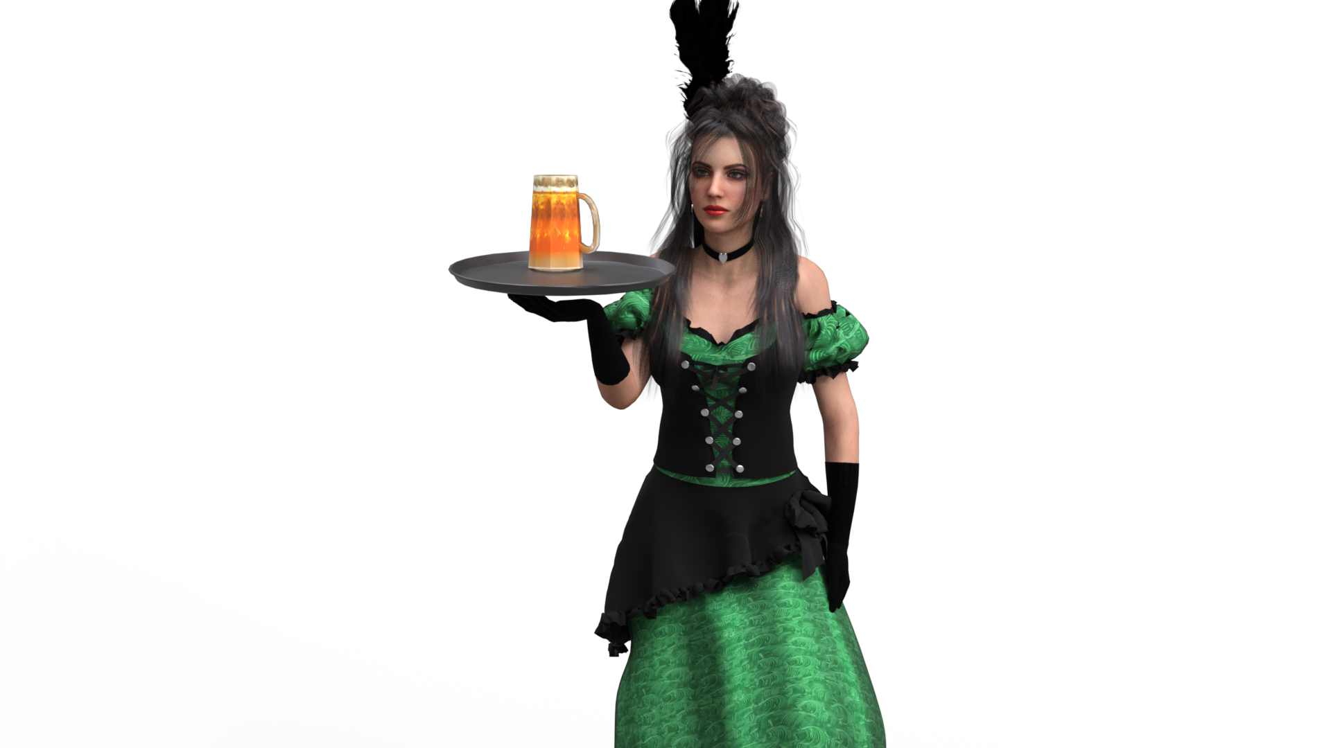 Western Saloon Girl - Character Creator/Outfit - Reallusion Content Store