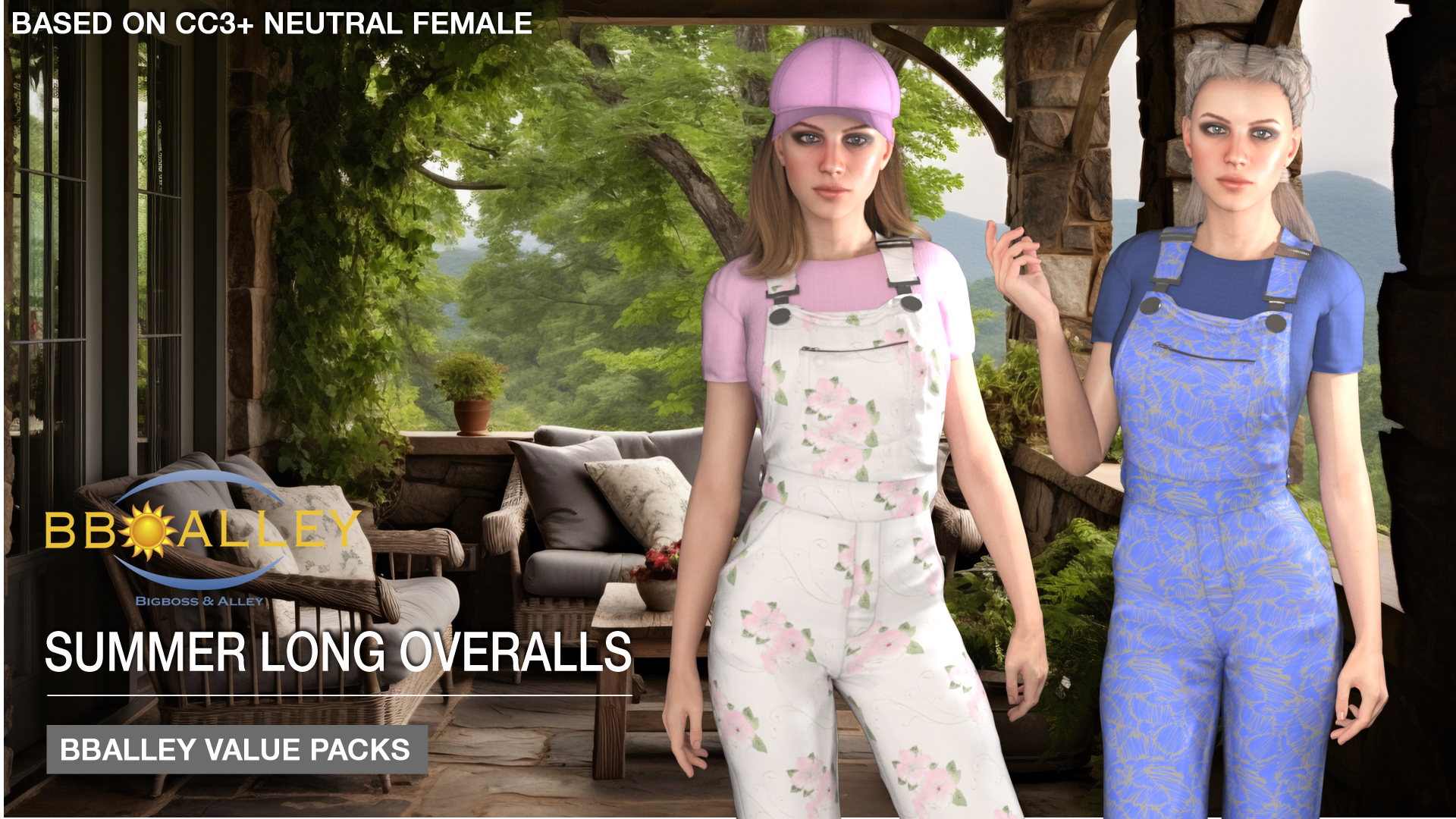 Fun Long Overalls - Character Creator/Outfit - Reallusion Content Store