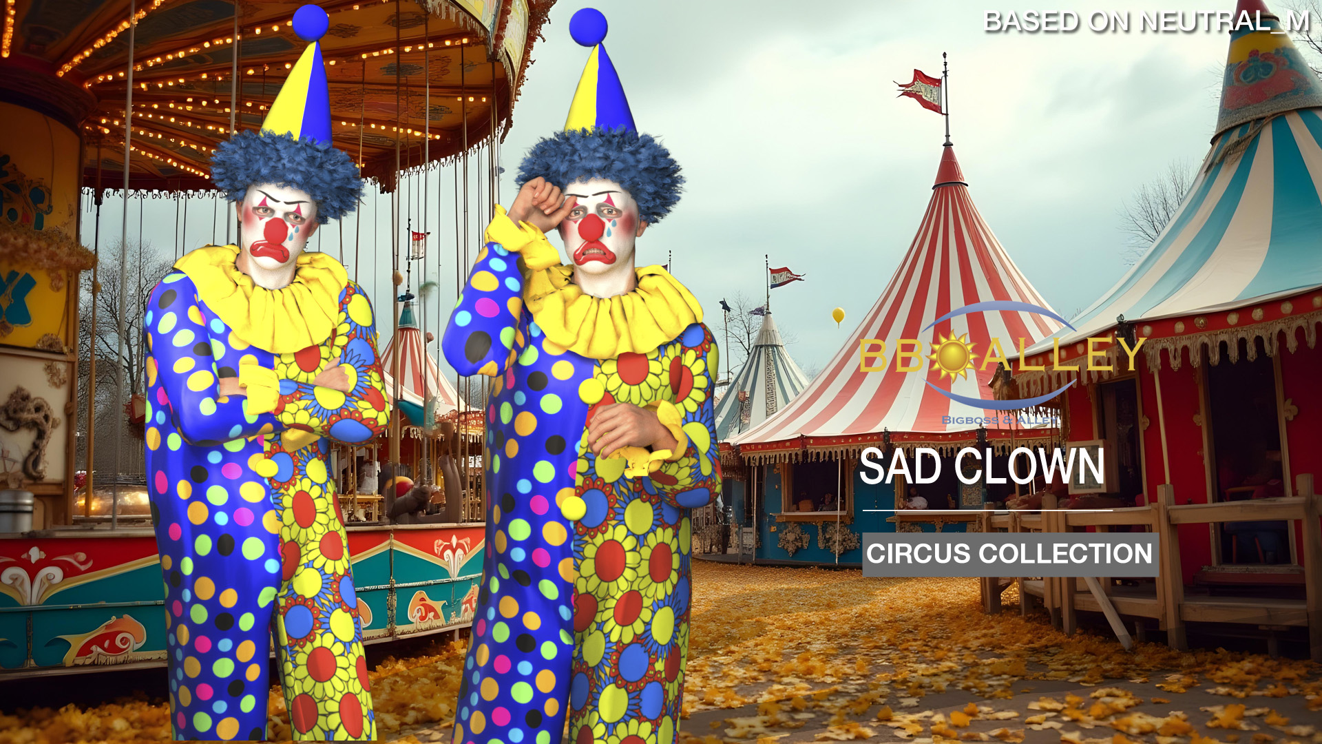 Sad Clown - Character Creator/Outfit - Reallusion Content Store