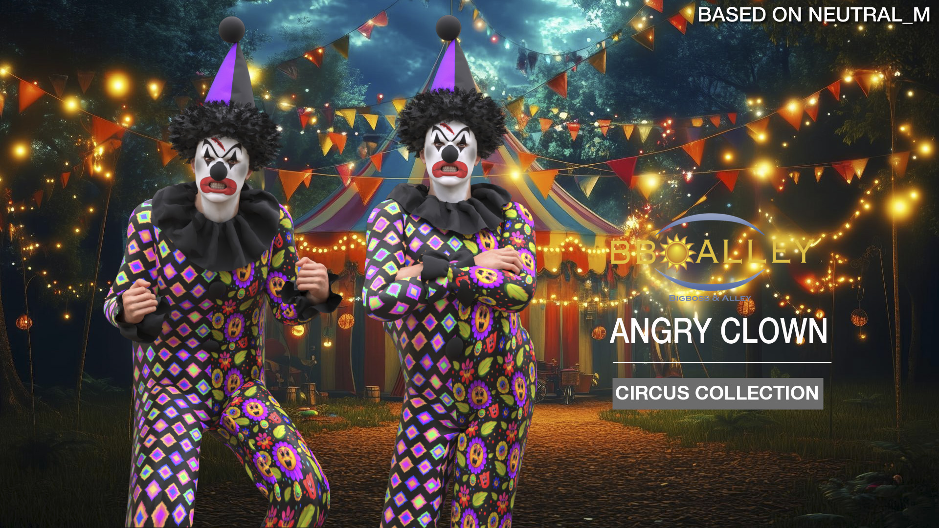 Angry Clown - Character Creator/Outfit - Reallusion Content Store