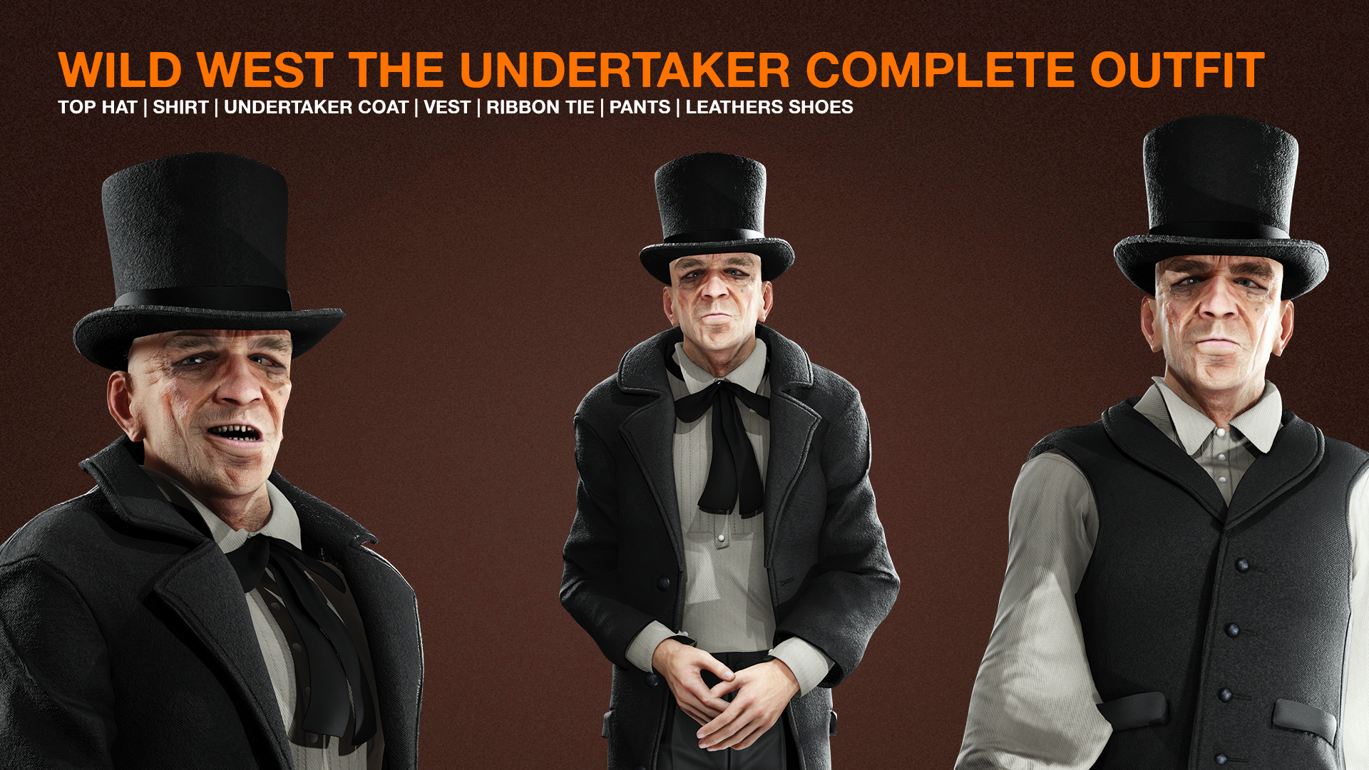 Wild West UnderTaker - Character Creator/Outfit - Reallusion Content Store