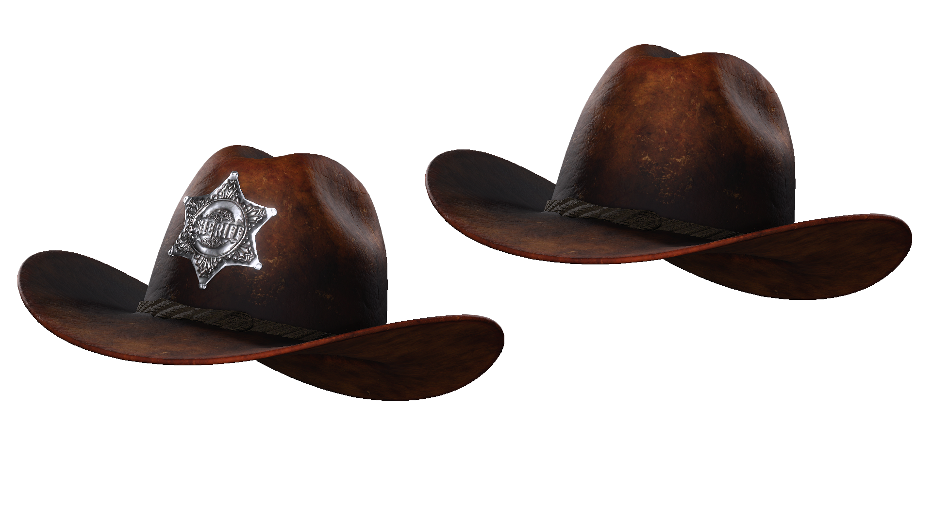 RM3D Cowboy-Sheriff Hat (10 variants) - Character Creator/Accessory ...
