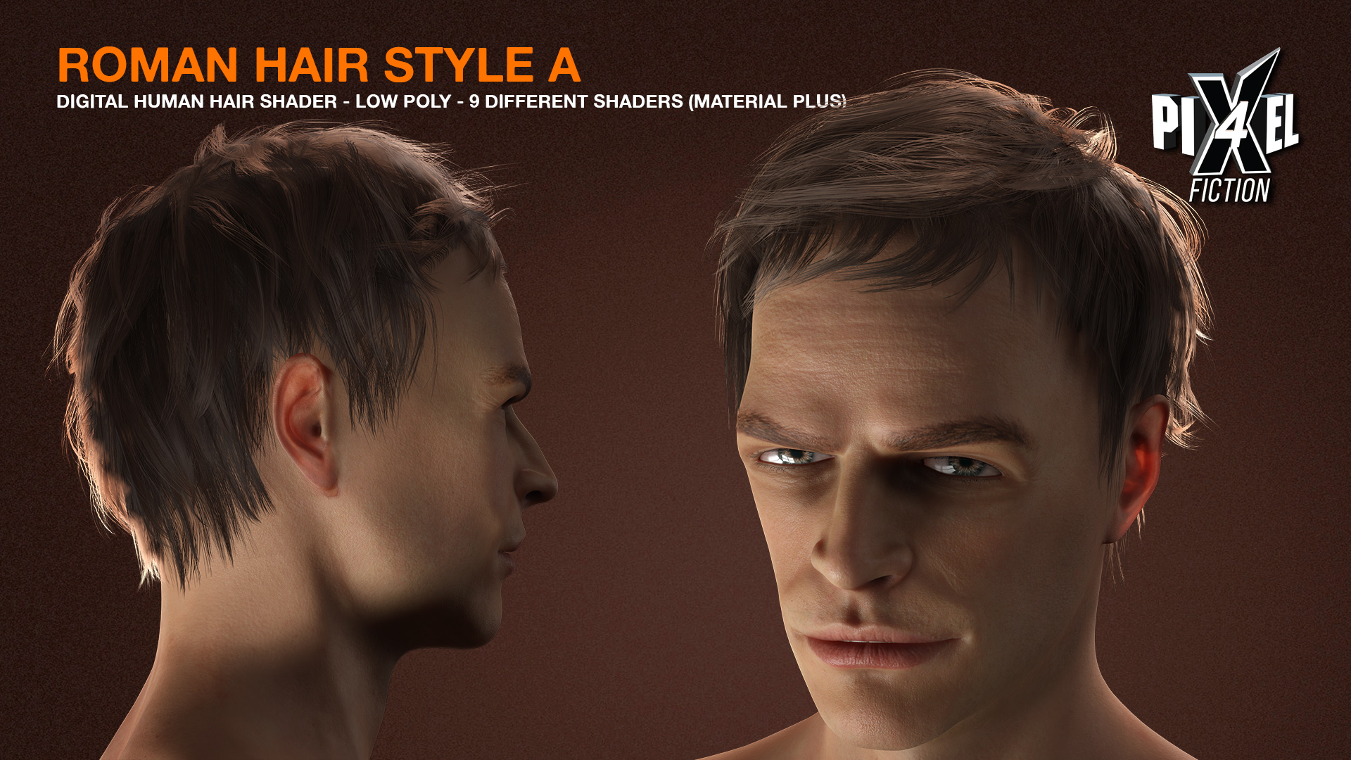 Roman Hair Style A - Character Creator/Hair - Reallusion Content Store