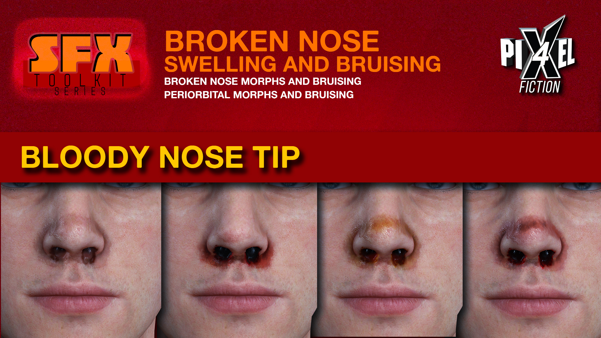 Full Broken Nose - Character Creator/Skin - Reallusion Content Store