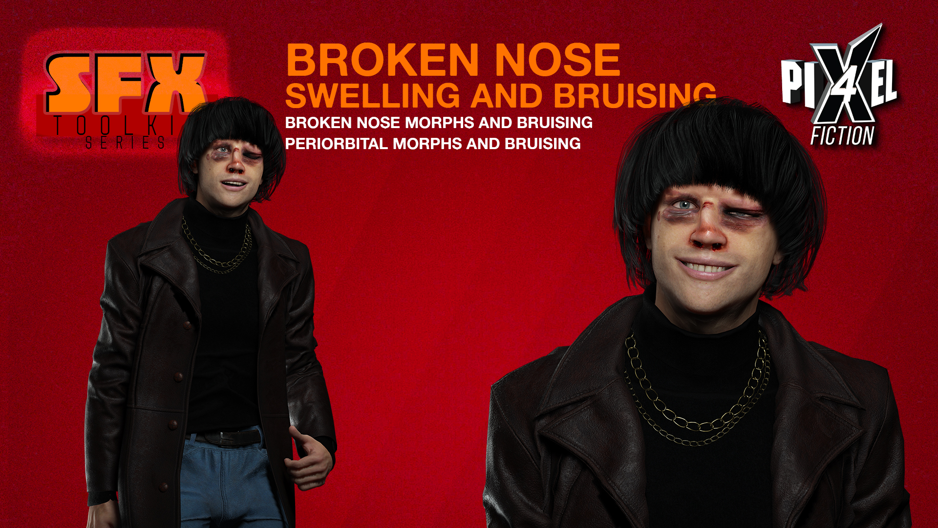 Full Broken Nose - Character Creator/Skin - Reallusion Content Store
