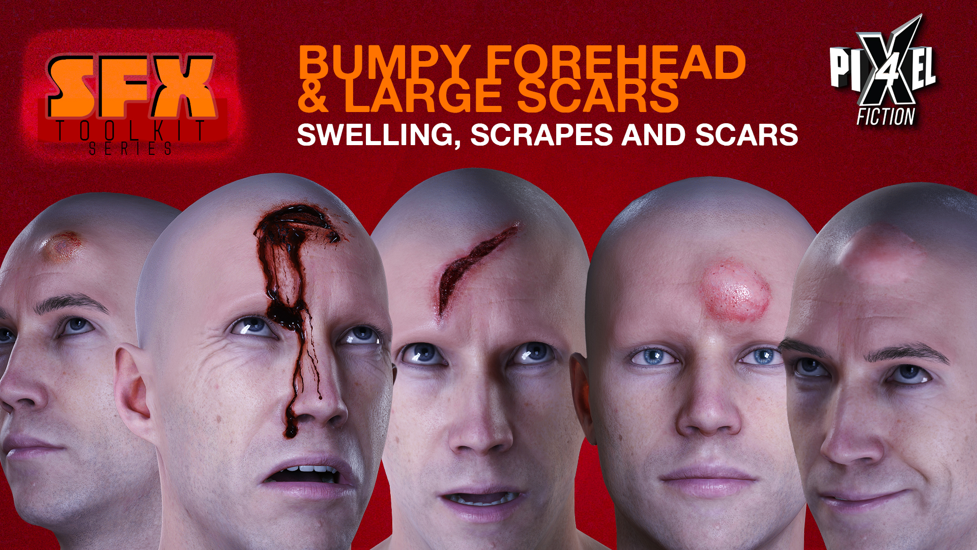 Bumpy Forehead and Large Scars - Character Creator/Skin - Reallusion ...