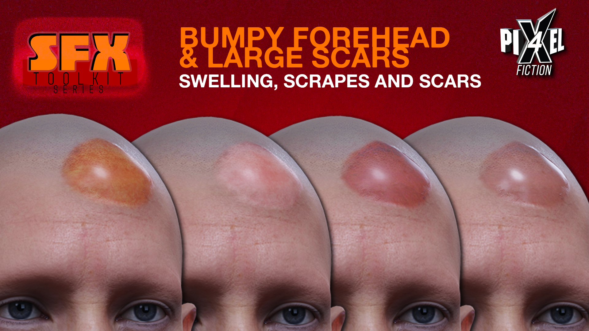 Bumpy Forehead and Large Scars - Character Creator/Skin - Reallusion ...