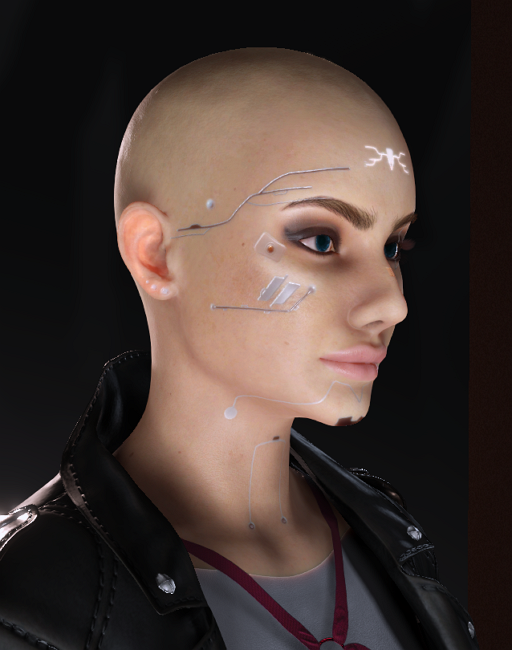 AC Face Cyber Threads - Character Creator/Skin - Reallusion Content Store