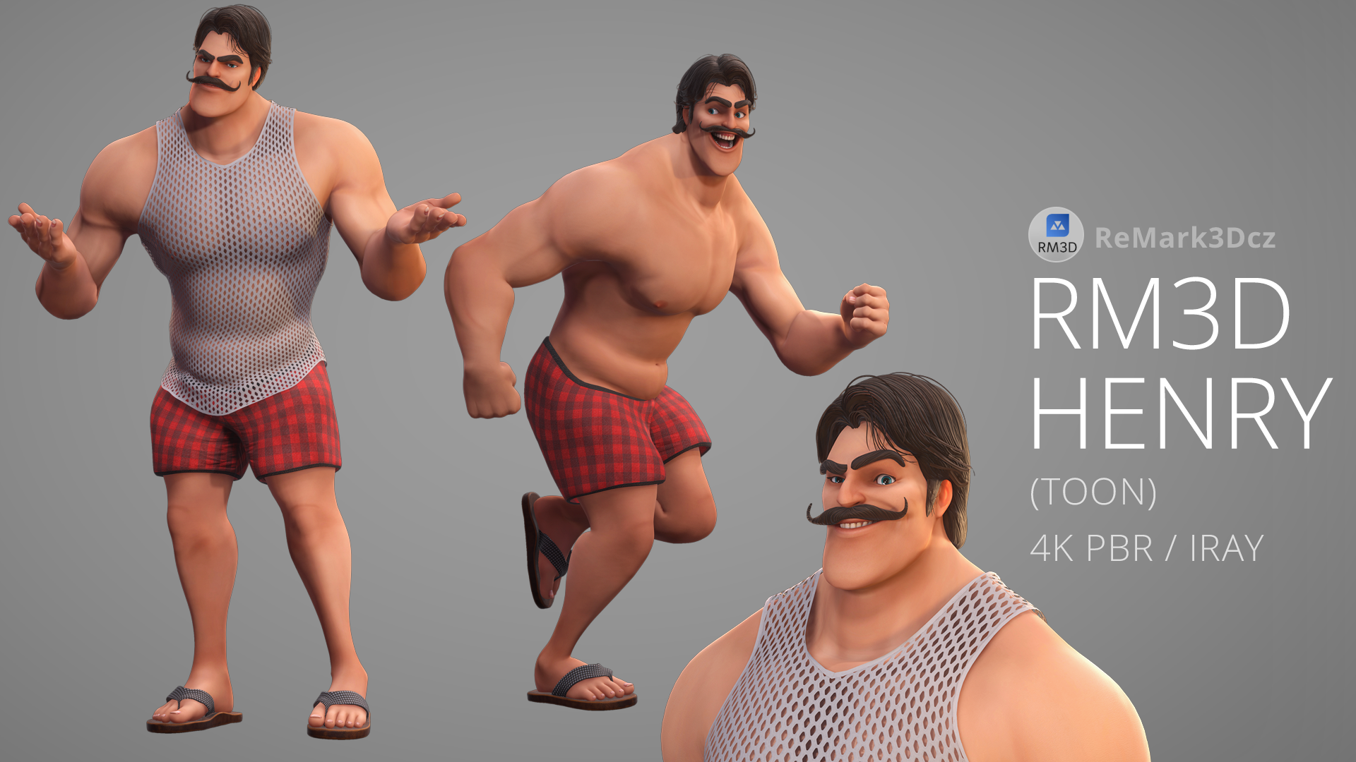 RM3D Henry (toon) - Character Creator/Actor - Reallusion Content Store