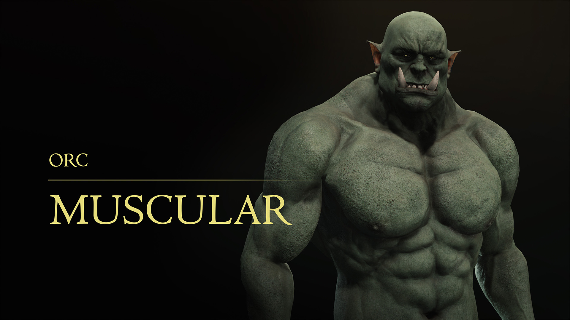 Orc Muscular - Character Creator/Actor - Reallusion Content Store