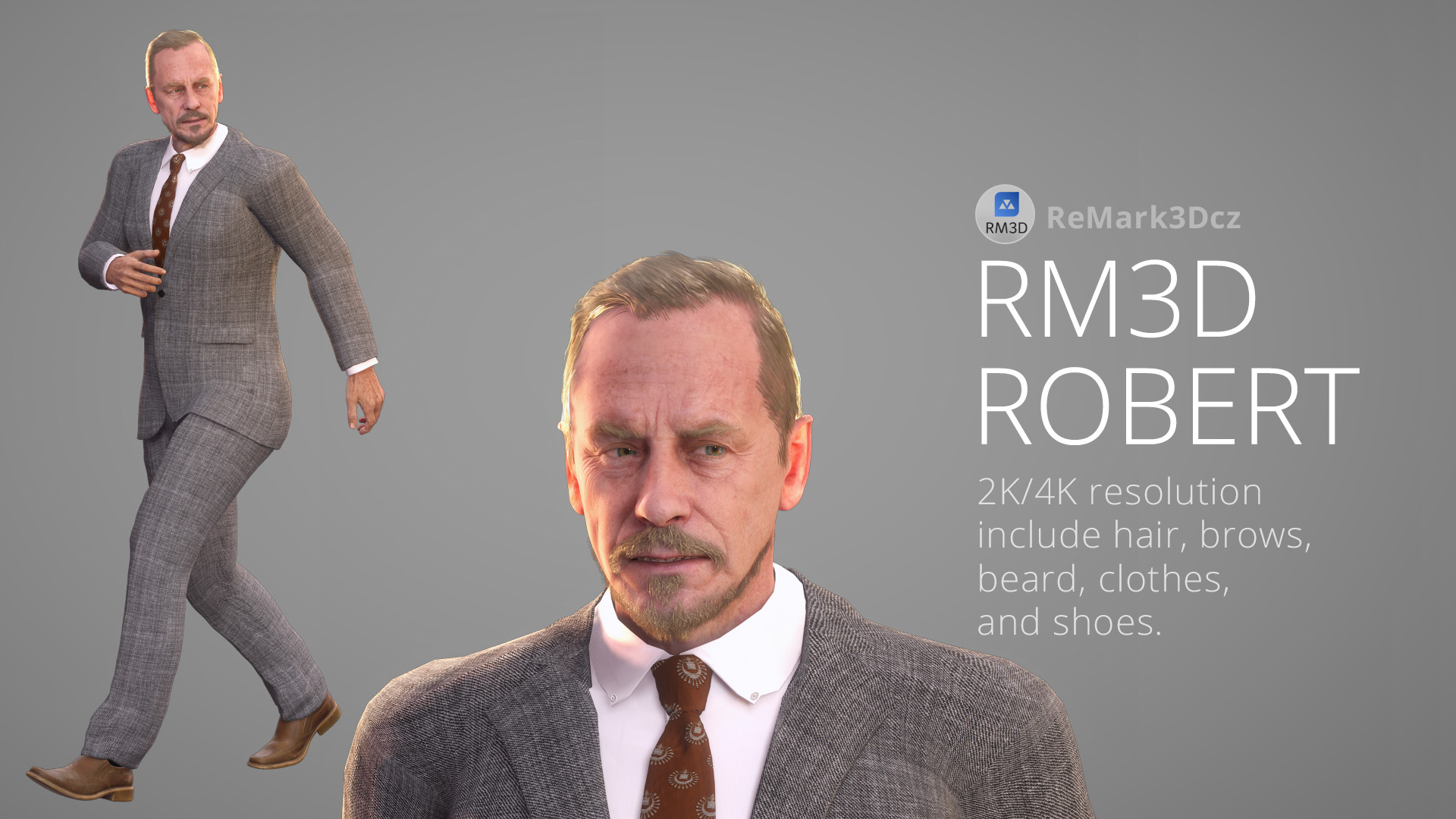 RM3D Robert - Character Creator/Actor - Reallusion Content Store