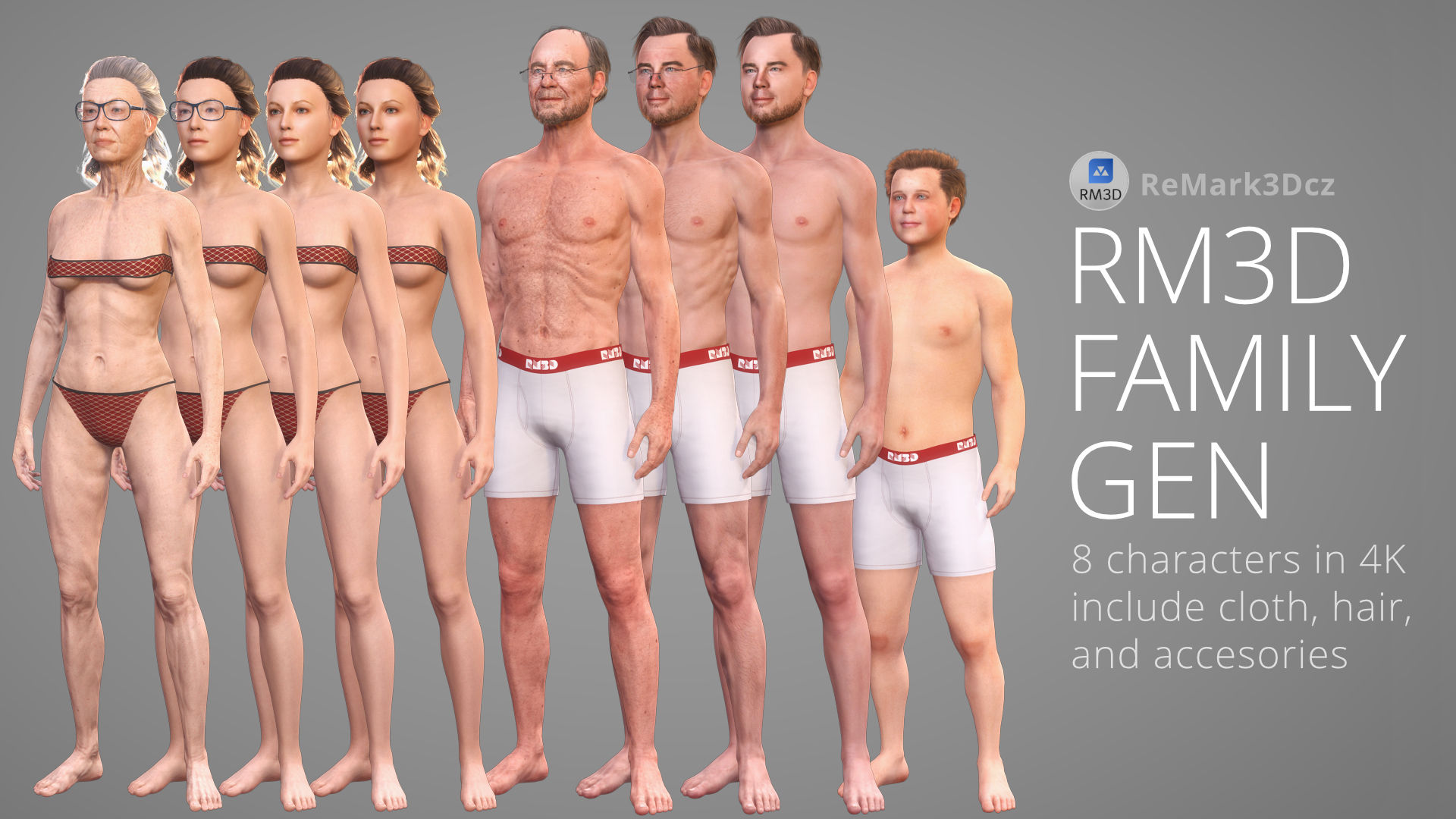 RM3D Family Gen - Character Creator/Actor - Reallusion Content Store
