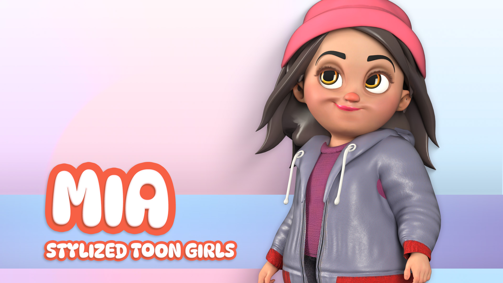 Stylized Toon Girls - Mia - Character Creator/Actor - Reallusion Content Store