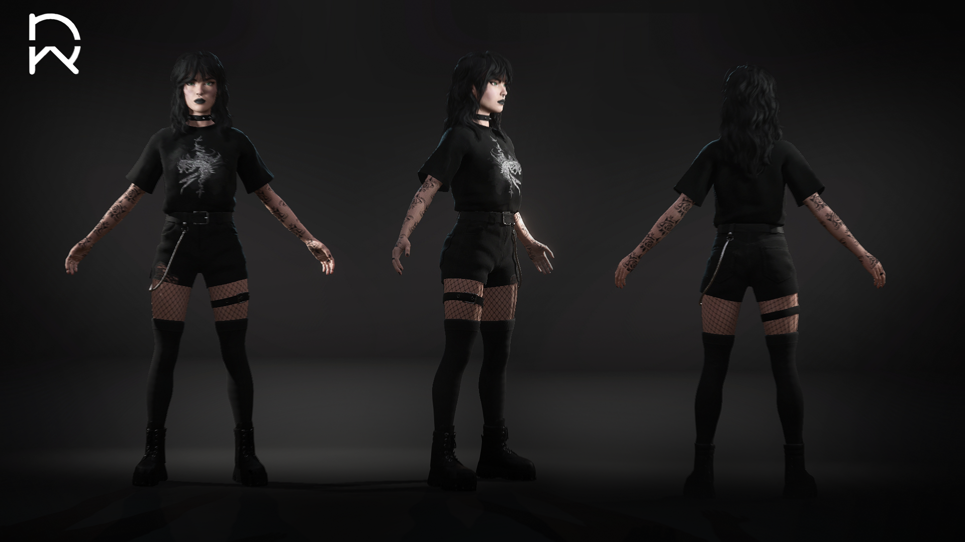 Aurora - Goth - Character Creator/Actor - Reallusion Content Store