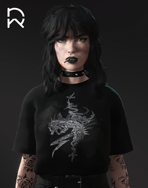 Aurora - Goth - Character Creator/Actor - Reallusion Content Store