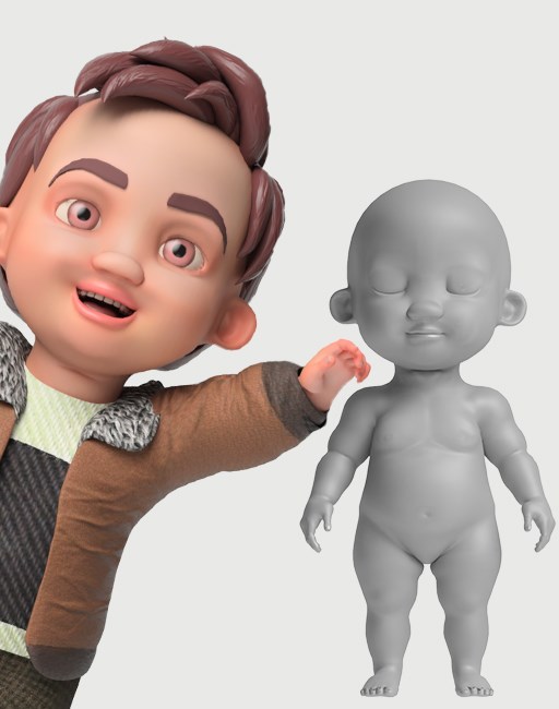 Stylized Toddler Boys - Character Creator/Combo (Multiple-PID ...