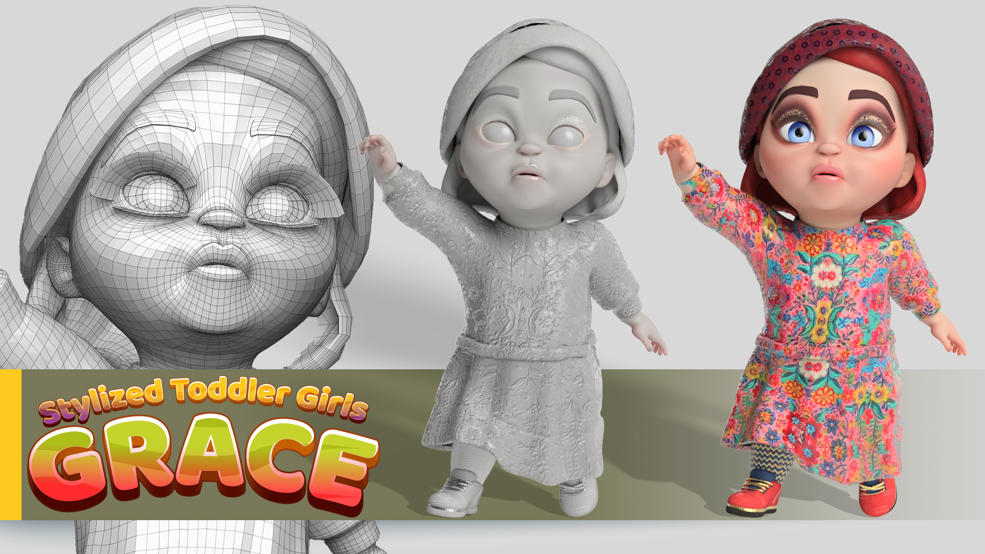 Grace - Stylized Toddler Toon Girls - Character Creator/Actor ...