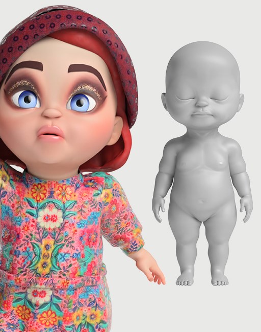 Stylized Toddler Toon Girls - Character Creator/Combo (Multiple-PID ...