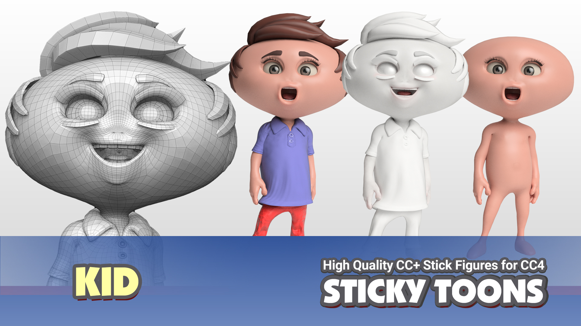 Kid - Sticky Toons - Character Creator/Actor - Reallusion Content Store