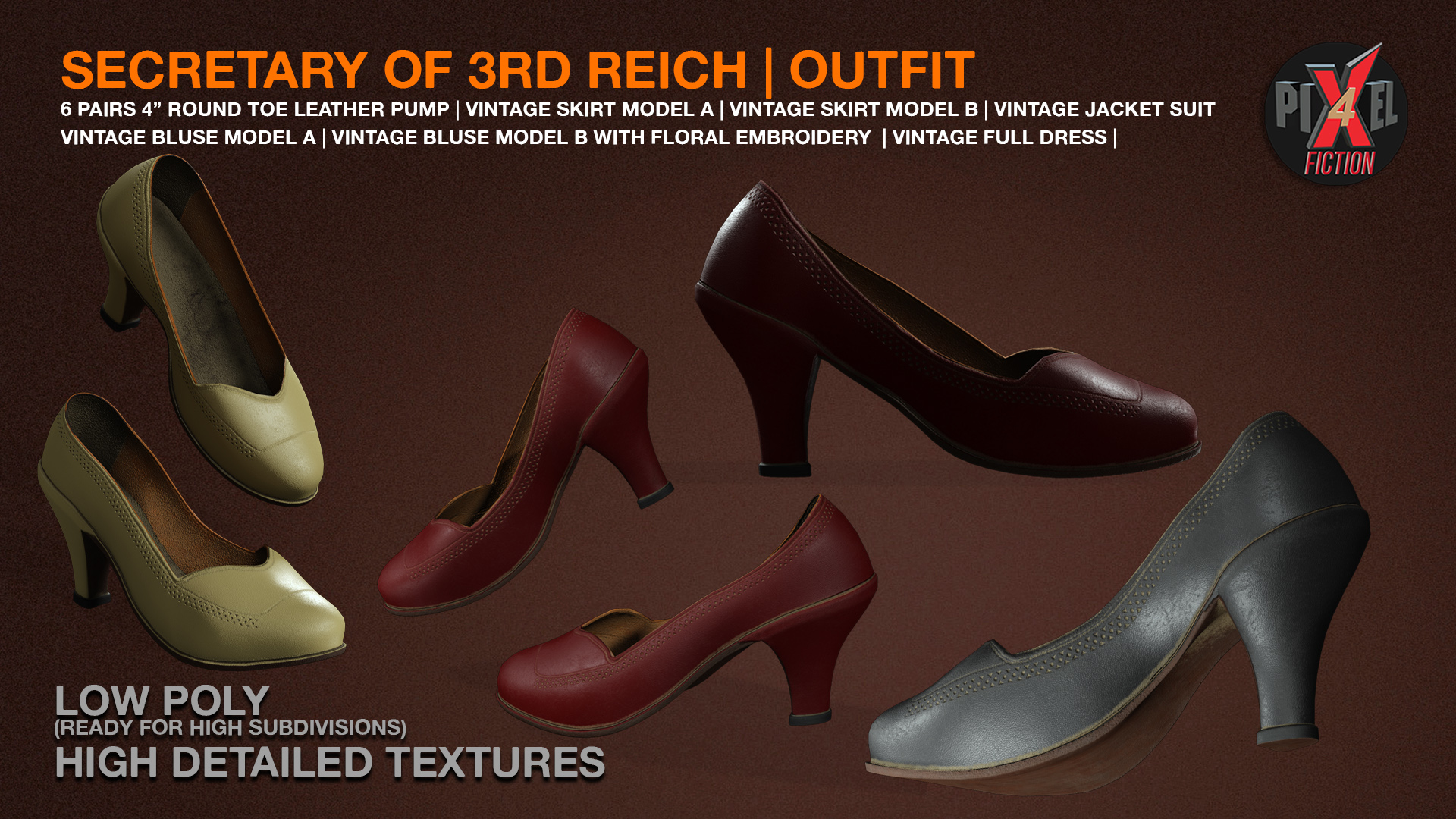 3rd reich secretary Outfit - Character Creator/Outfit - Reallusion ...