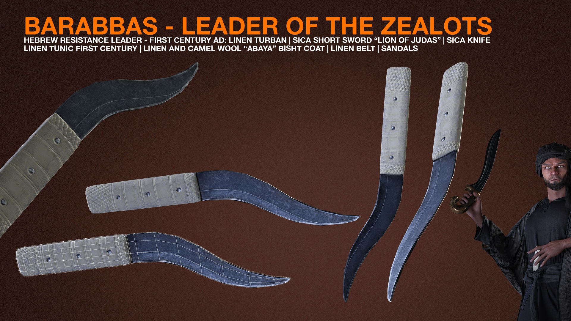 Barabbas - Zealot Leader Outfit - Character Creator/Outfit - Reallusion ...