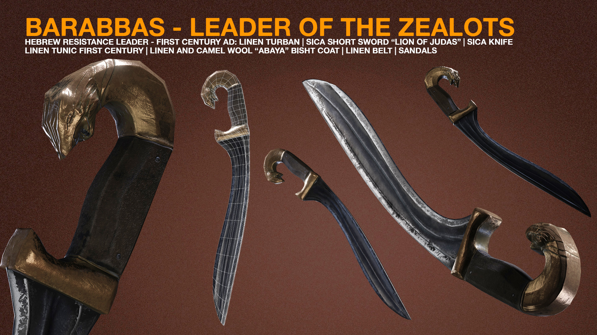 Barabbas - Zealot Leader Outfit - Character Creator/Outfit - Reallusion ...