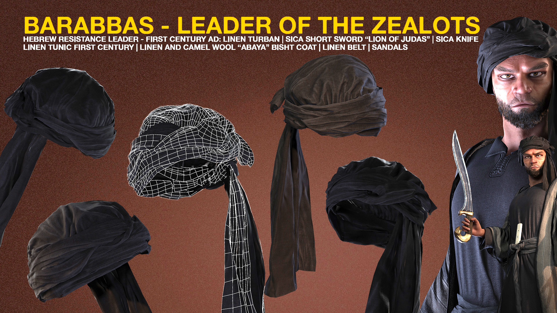 Barabbas - Zealot Leader Outfit - Character Creator/Outfit - Reallusion ...