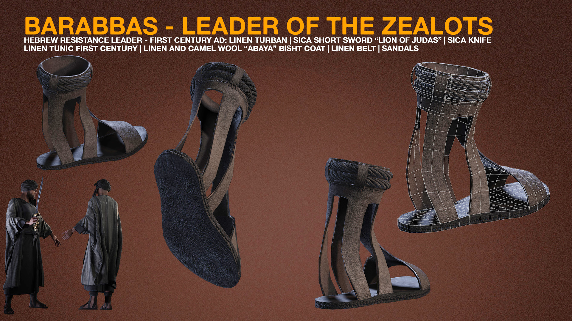 Barabbas - Zealot Leader Outfit - Character Creator/Outfit - Reallusion ...