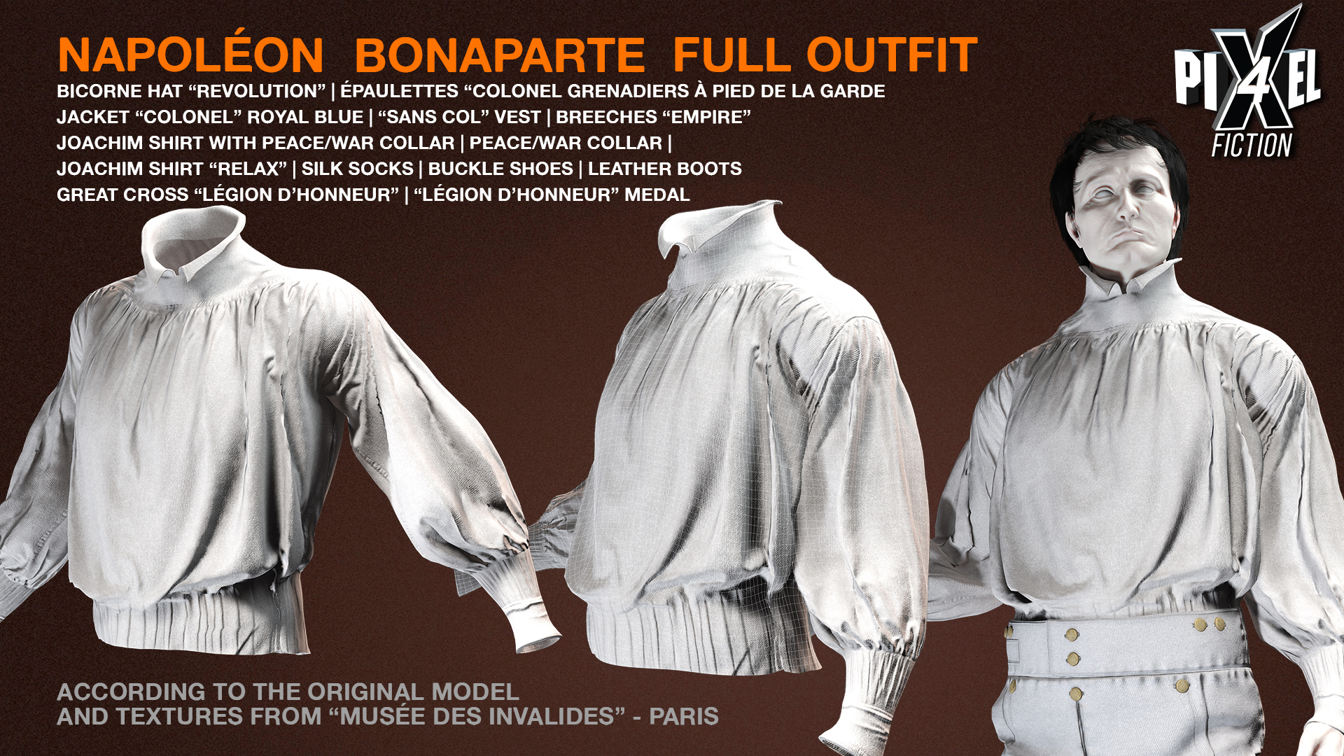 Napoleon Bonaparte Full Outfit - Character Creator/Outfit - Reallusion ...