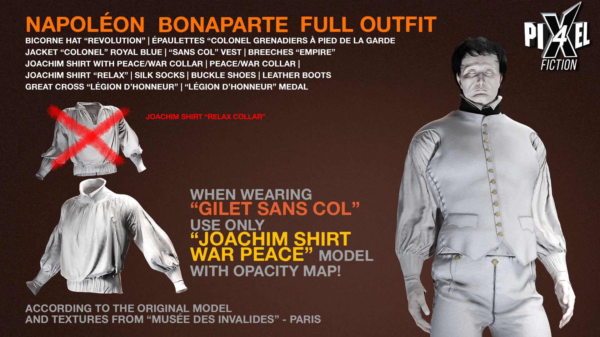 Napoleon Bonaparte Full Outfit - Character Creator/Outfit - Reallusion ...