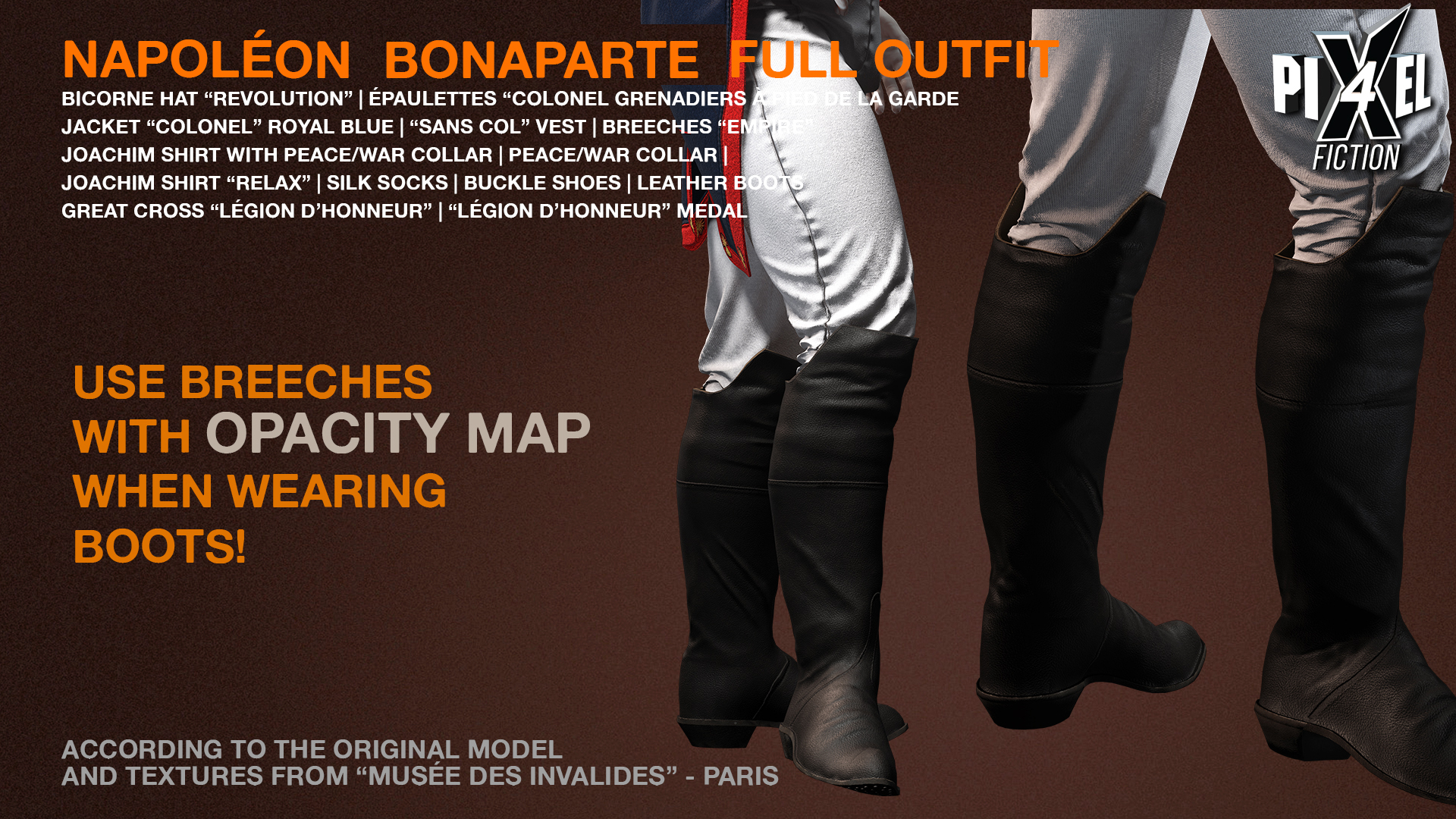 Napoleon Bonaparte Full Outfit - Character Creator/Outfit - Reallusion ...