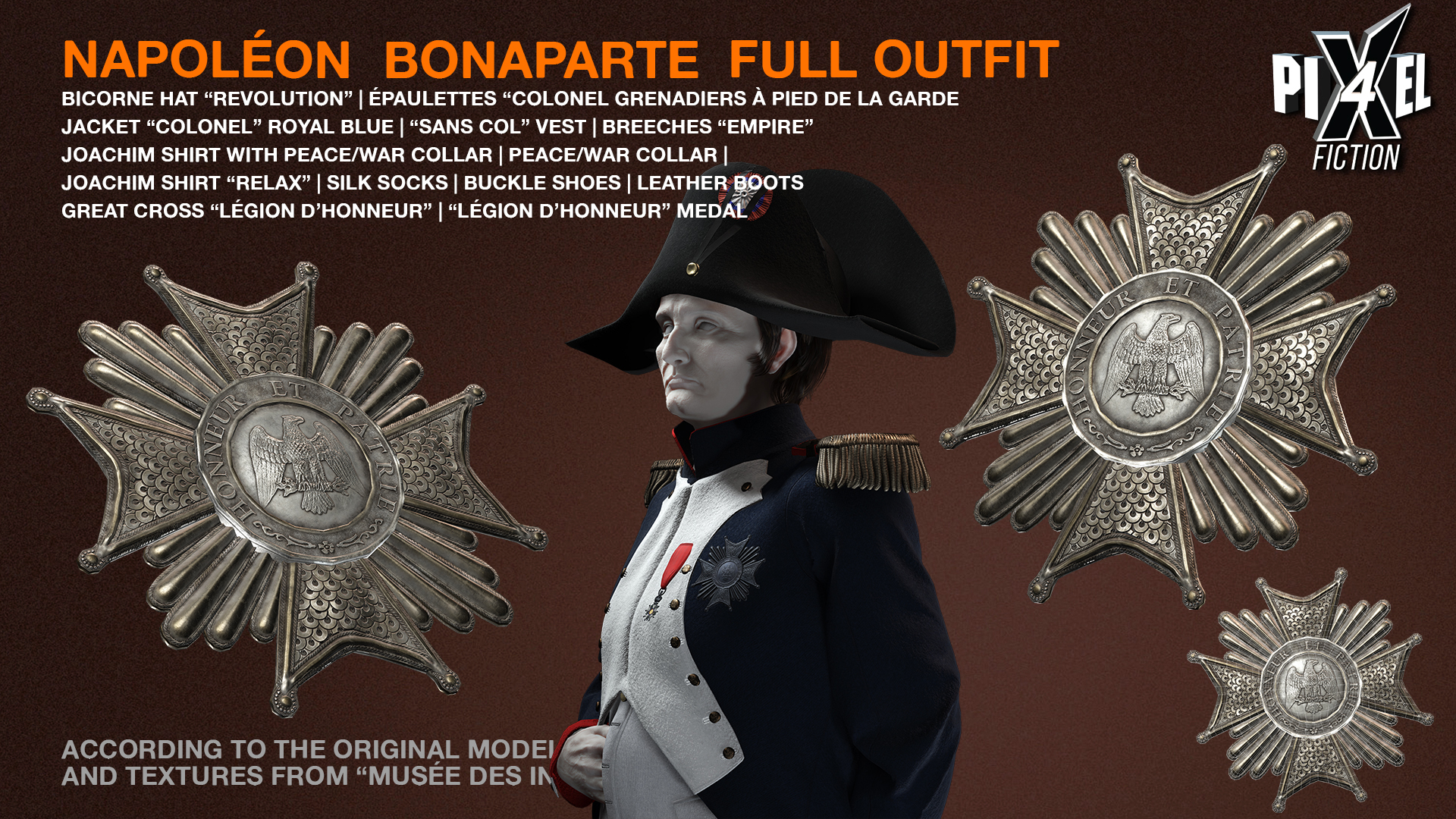 Napoleon Bonaparte Full Outfit - Character Creator/Outfit - Reallusion ...