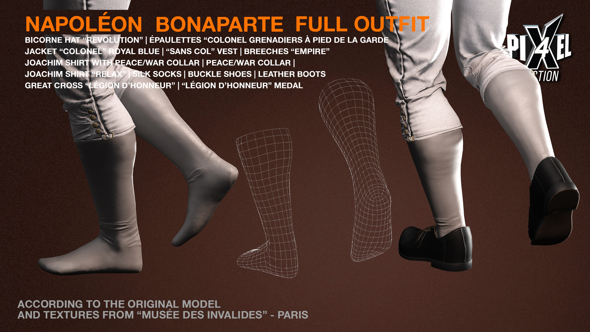 Napoleon Bonaparte Full Outfit - Character Creator/Outfit - Reallusion ...