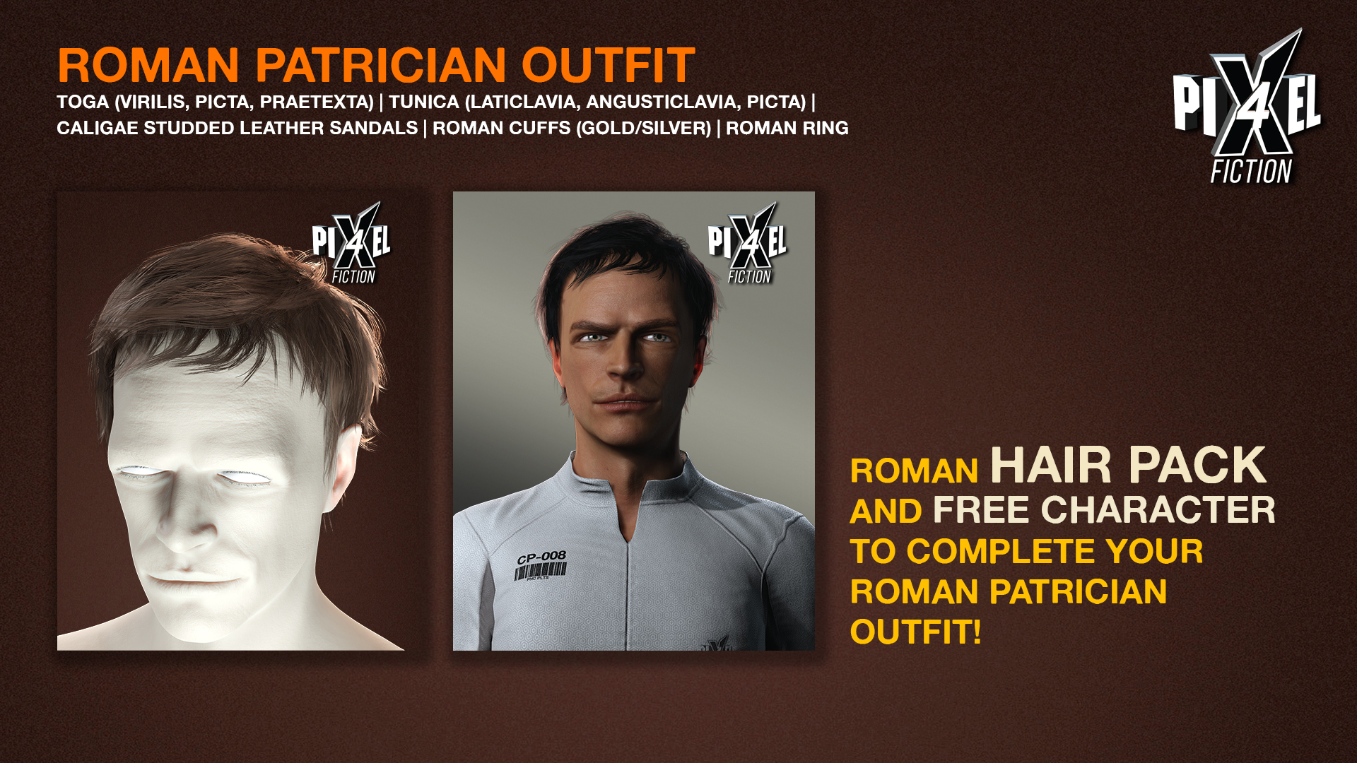 Roman Patrician Outfit - Character Creator/Outfit - Reallusion Content ...