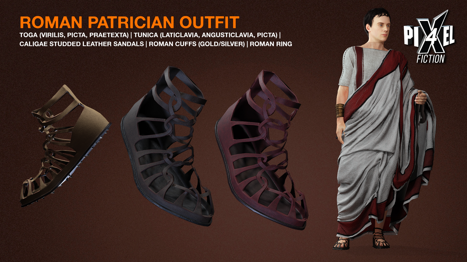 Roman Patrician Outfit - Character Creator/Outfit - Reallusion Content ...