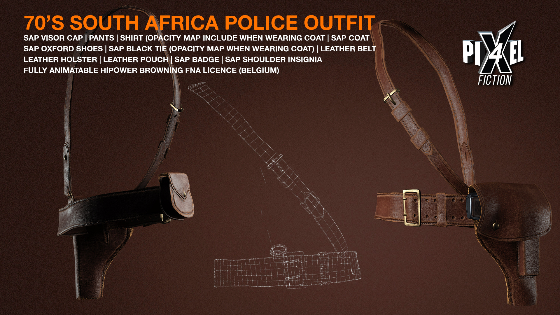 70's South Africa Police Outfit - Character Creator/Outfit - Reallusion ...