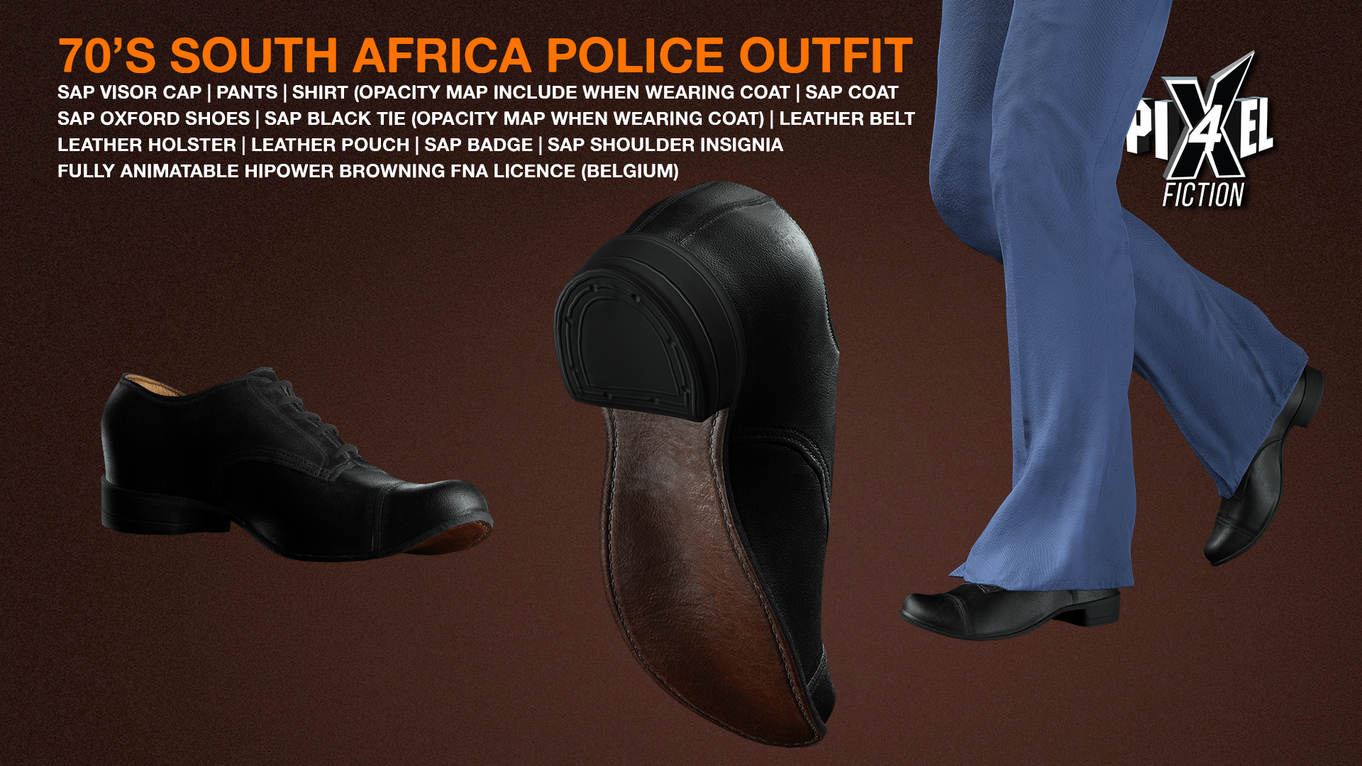 70's South Africa Police Outfit - Character Creator/Outfit - Reallusion ...